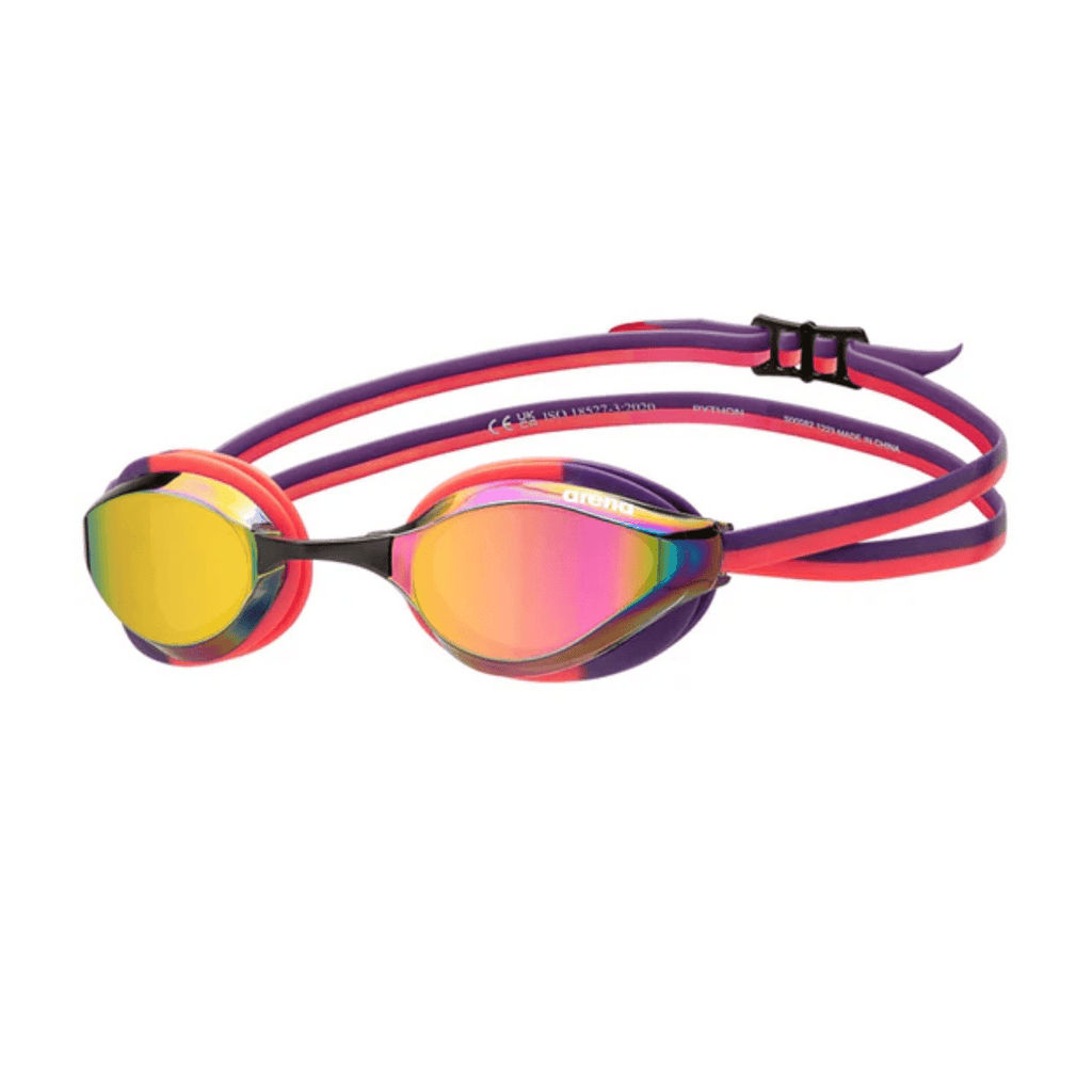 Arena Python Mirror Goggles - Copper/Plum/Coral – SwimPath