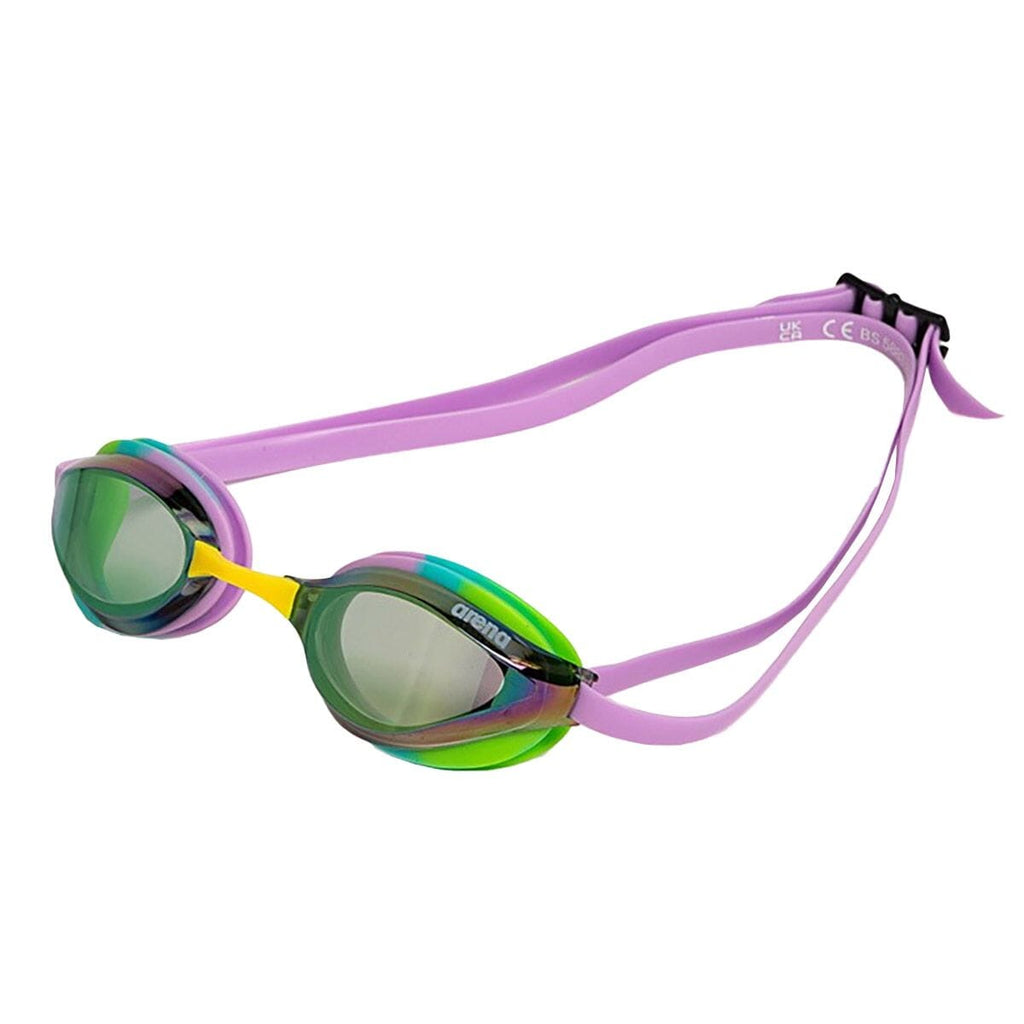 Arena Python Mirror Goggles - Green/Violet/Green – SwimPath