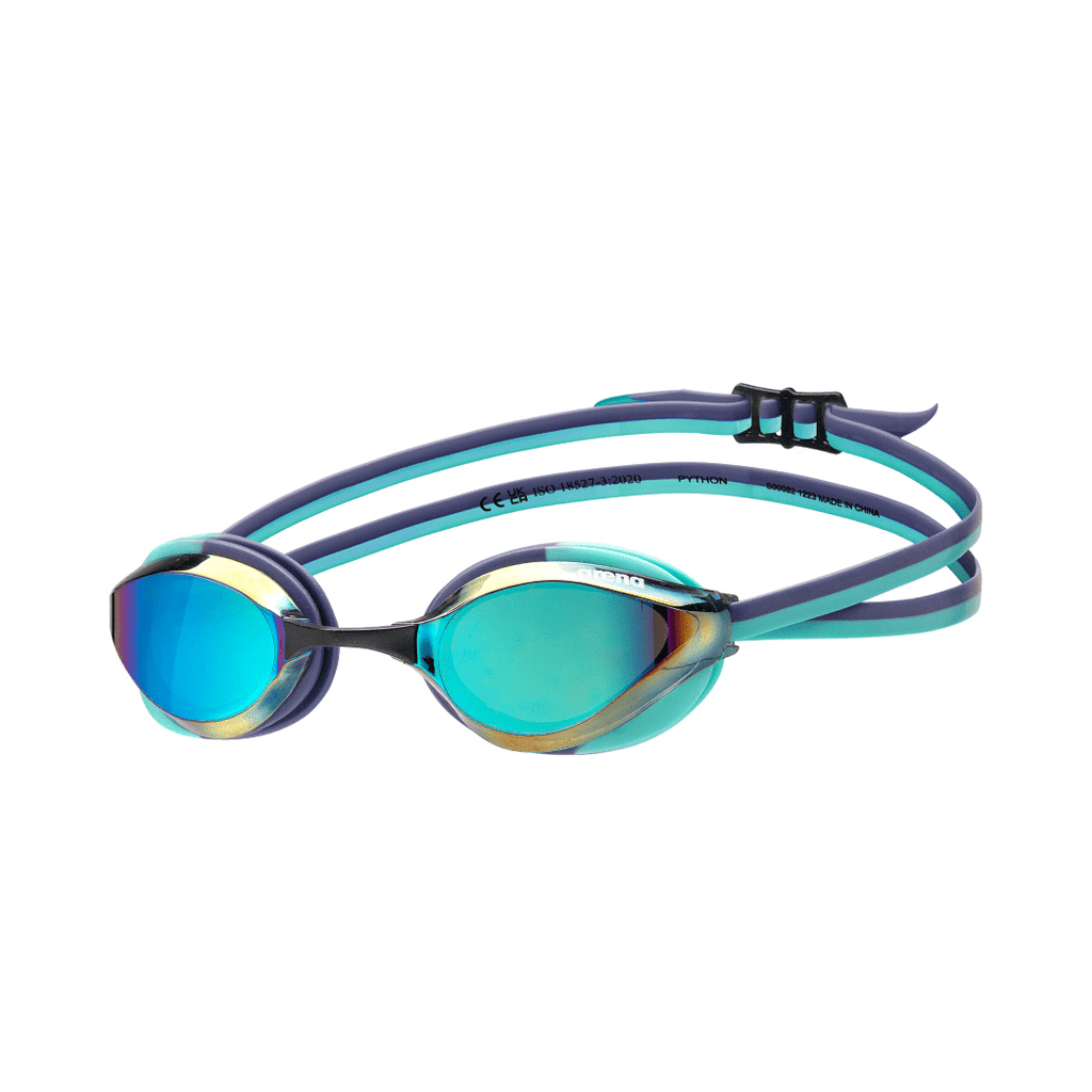 Arena Python Mirror Goggles - Turquoise/Future Dusk/ Water Blue – SwimPath