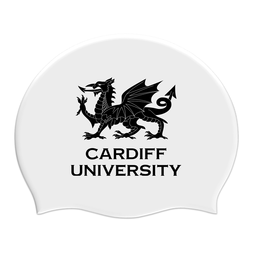 Cardiff University Silicone Suede Swimming Cap - White – SwimPath