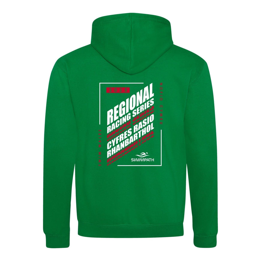 Swim Wales North Regional Racing Series 2025 Hoodie - Kelly Green/Arct ...