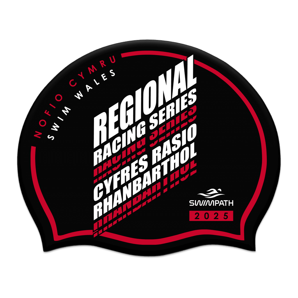 Swim Wales Regional Racing Series 2025 Silicone Suede Swimming Cap - B ...